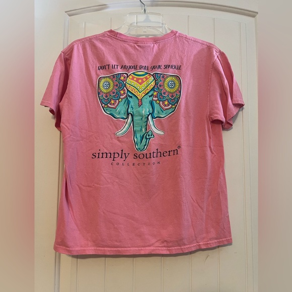 Simply Southern | Shirts & Tops | Simply Southern Girls Elephant T ...